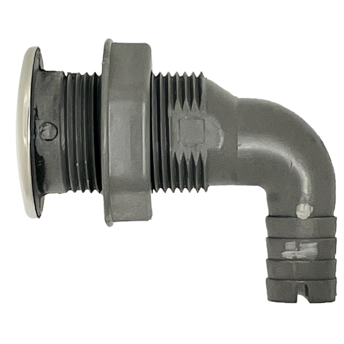 Thru-Hull Bilge Skin Fitting 3/4" 19mm Elbow Boat Marine Stainless Ste ...